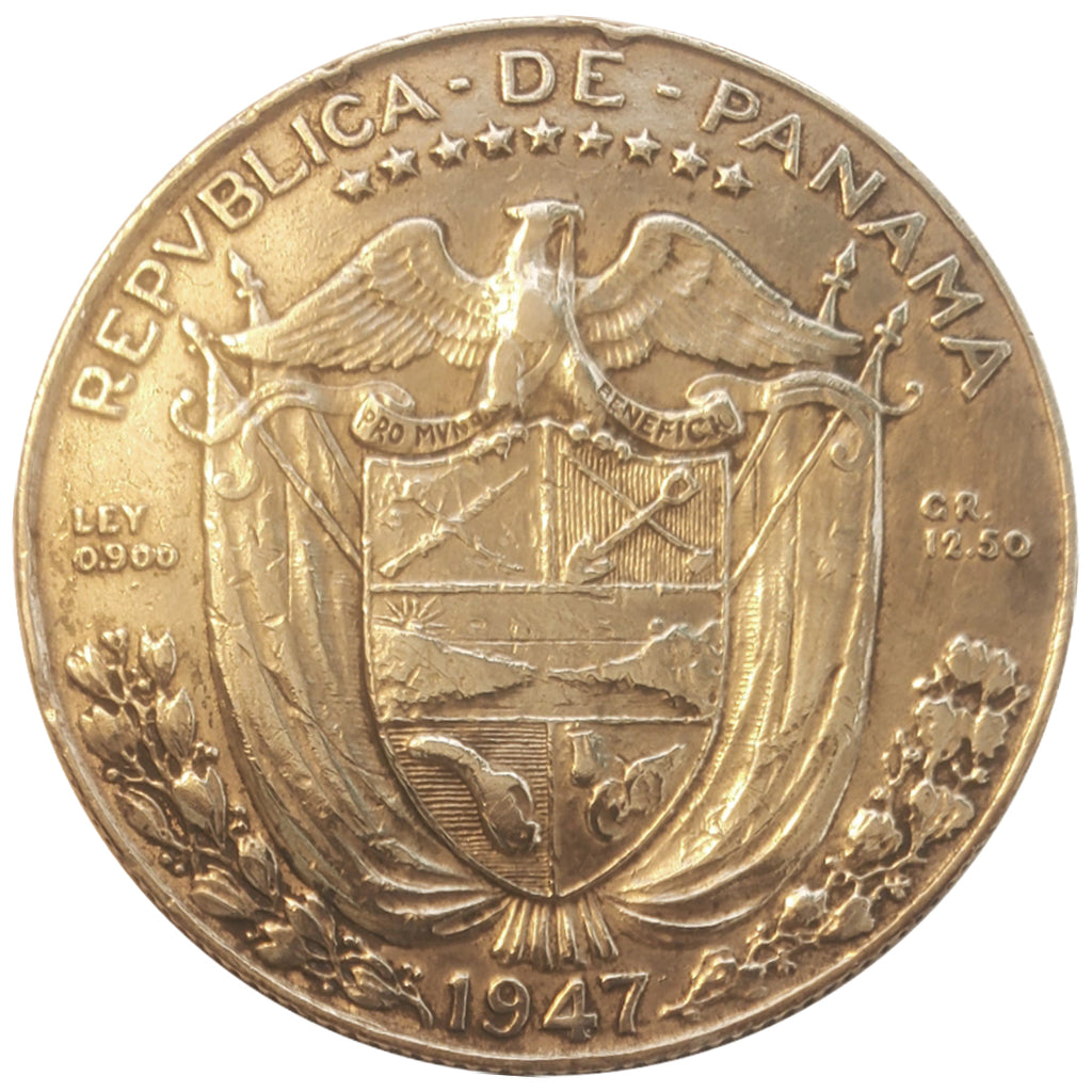 1947 Medio Balboa Panama Large Coin - Silver (7864) – Hahn's World of ...
