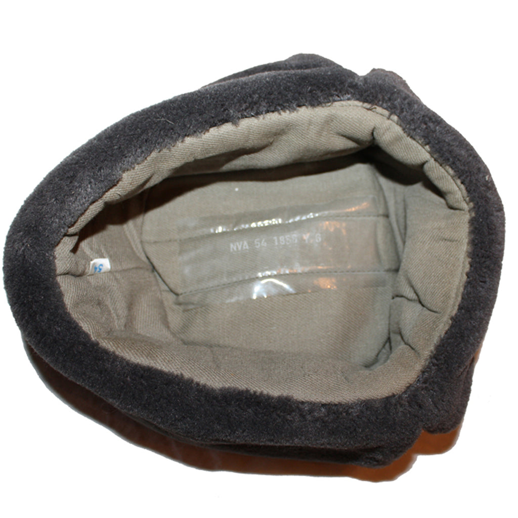 East German NVA DDR GDR Officer Winter Hat w/Insignia - Dk Grey – Hahn ...