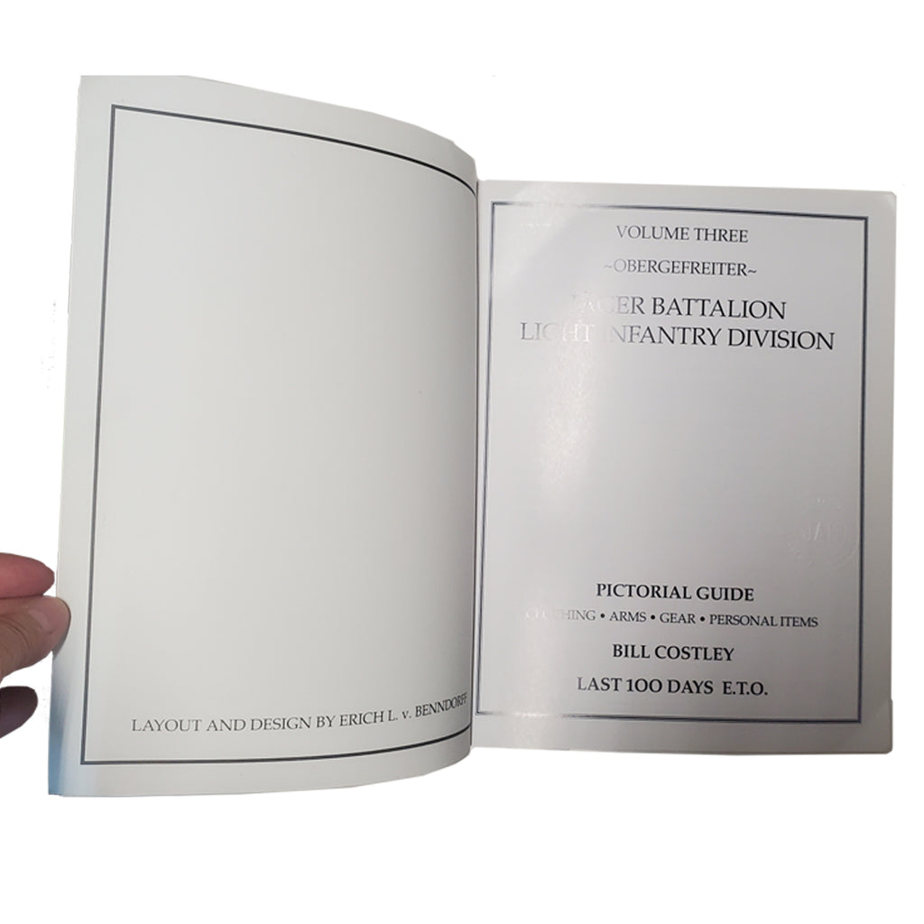 Handbook - Jäger Battalion Light Infantry Div. Vol. 3 – Hahn's World of ...