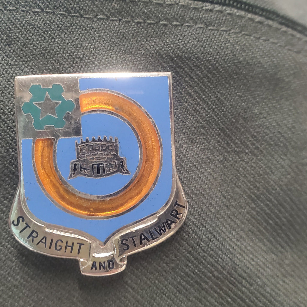 WWII Men's US Green Garrison Cap w/41st Infantry Crest Insignia (7763 ...