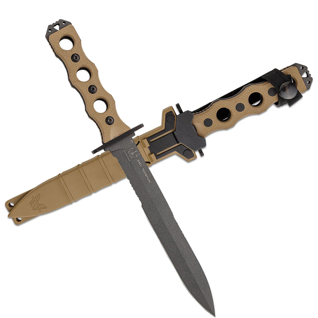 Knife - Benchmade SOCP Fixed Blade Desert Tan (185SBK-1) – Hahn's World ...