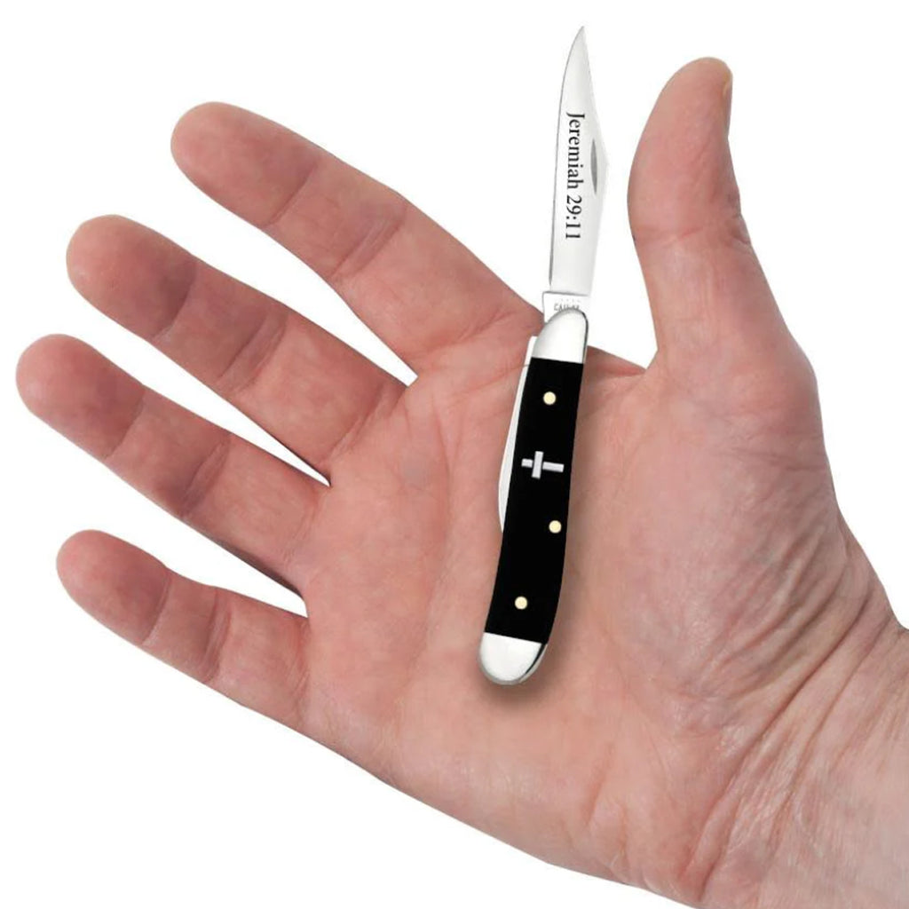 Knife - Case Jeremiah 29:11 Smooth Synthetic Peanut (60866) – Hahn's ...