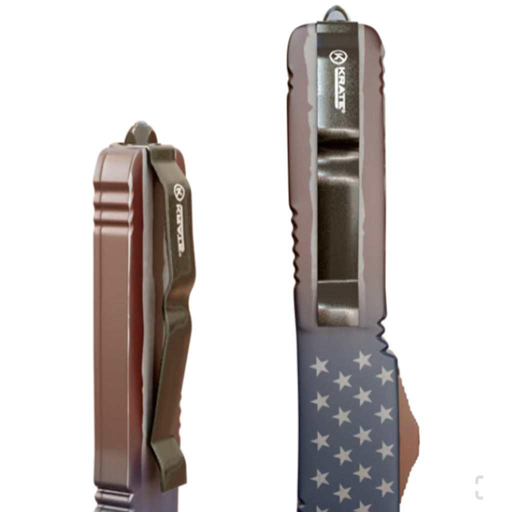 Krate Tactical American Flag OTF Knife – Hahn's World of Surplus & Survival