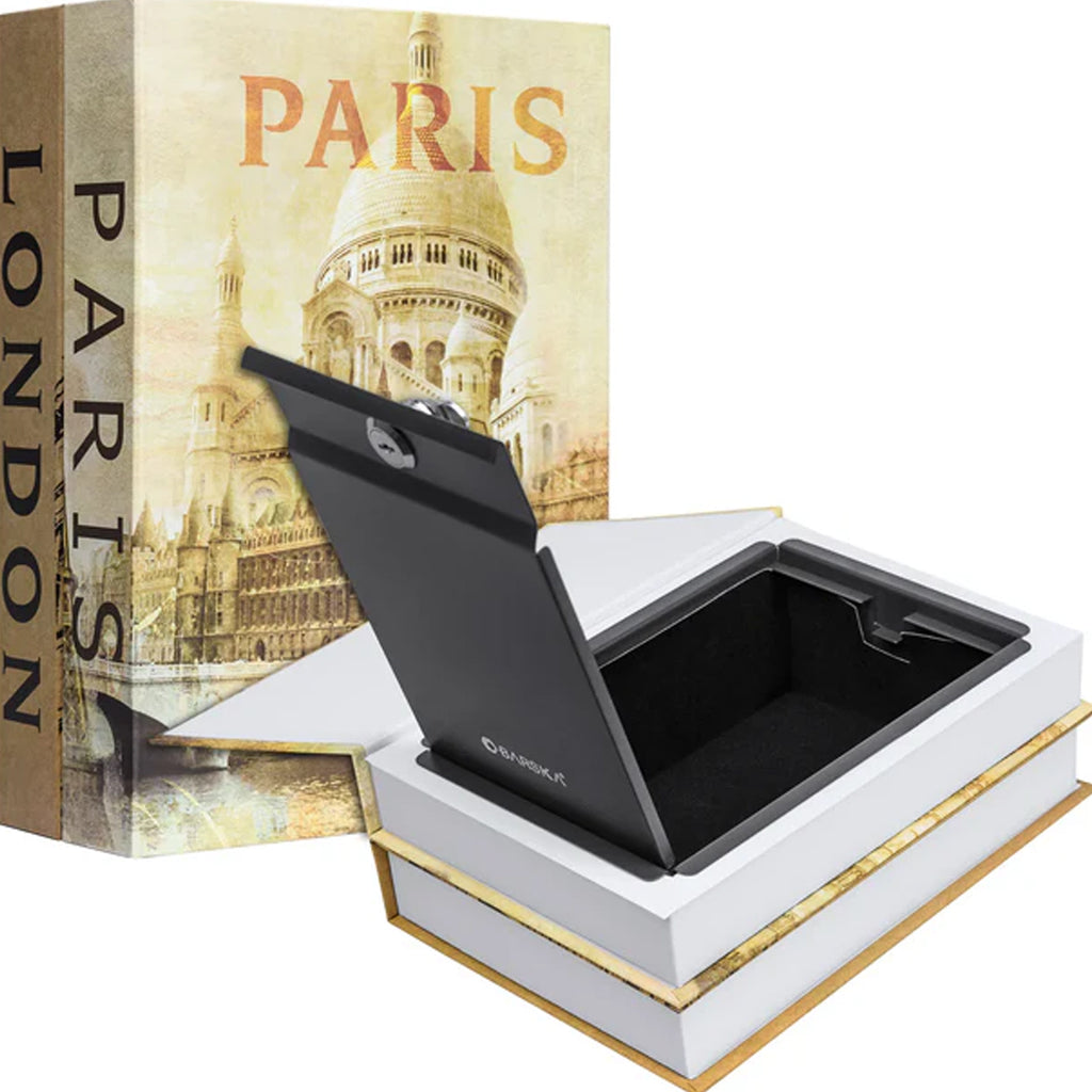 Paris & London Series Dual Book Lock Boxes with Key Lock (CB12470 ...