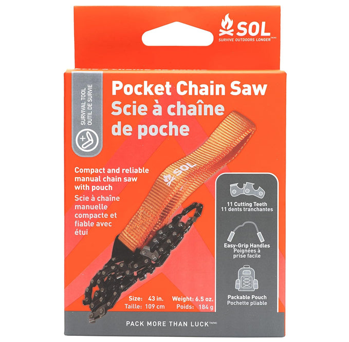 SOL Pocket Chain Saw with Pouch (0140-1034) – Hahn's World of Surplus ...