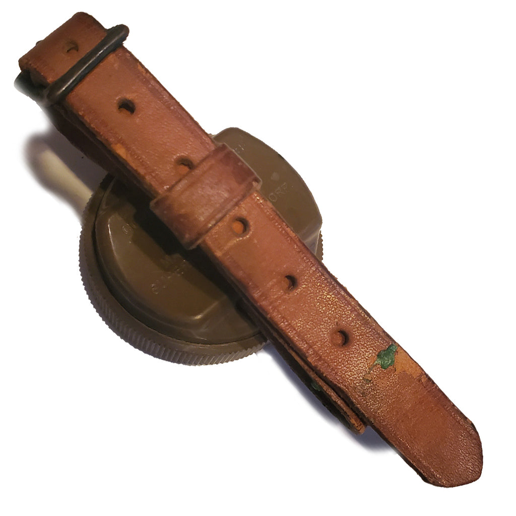 WWII US Army Airborne Wrist Compass w/Leather Strap – Hahn's World of ...
