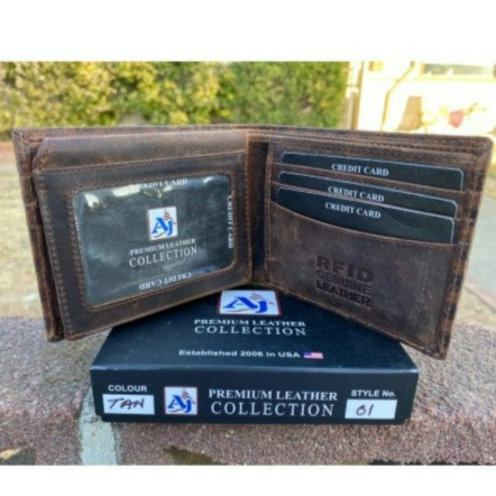 AJ Premium Leather Collection Wallets – Hahn's World of Surplus & Survival