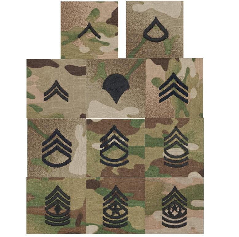 Patch - Army Enlisted OPC Scorpion Rank Sewn-On 2x2 Patch – Hahn's ...