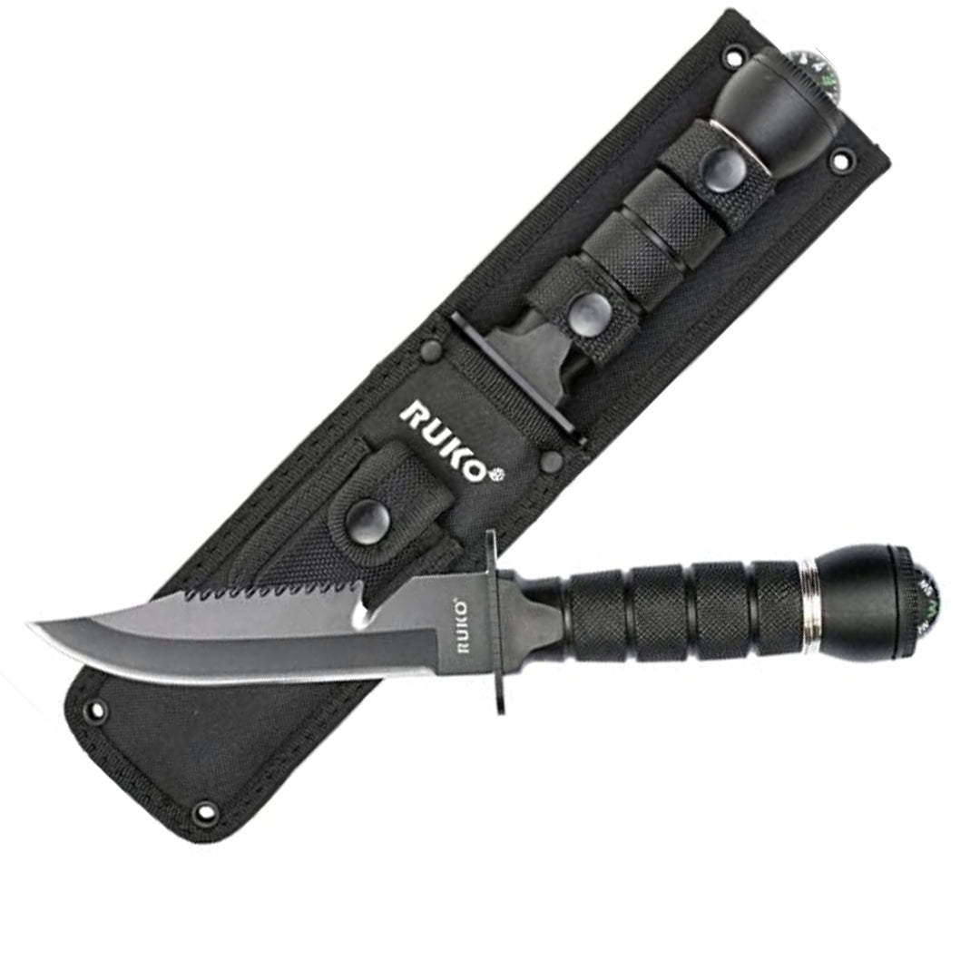 Survival Knife With Compass