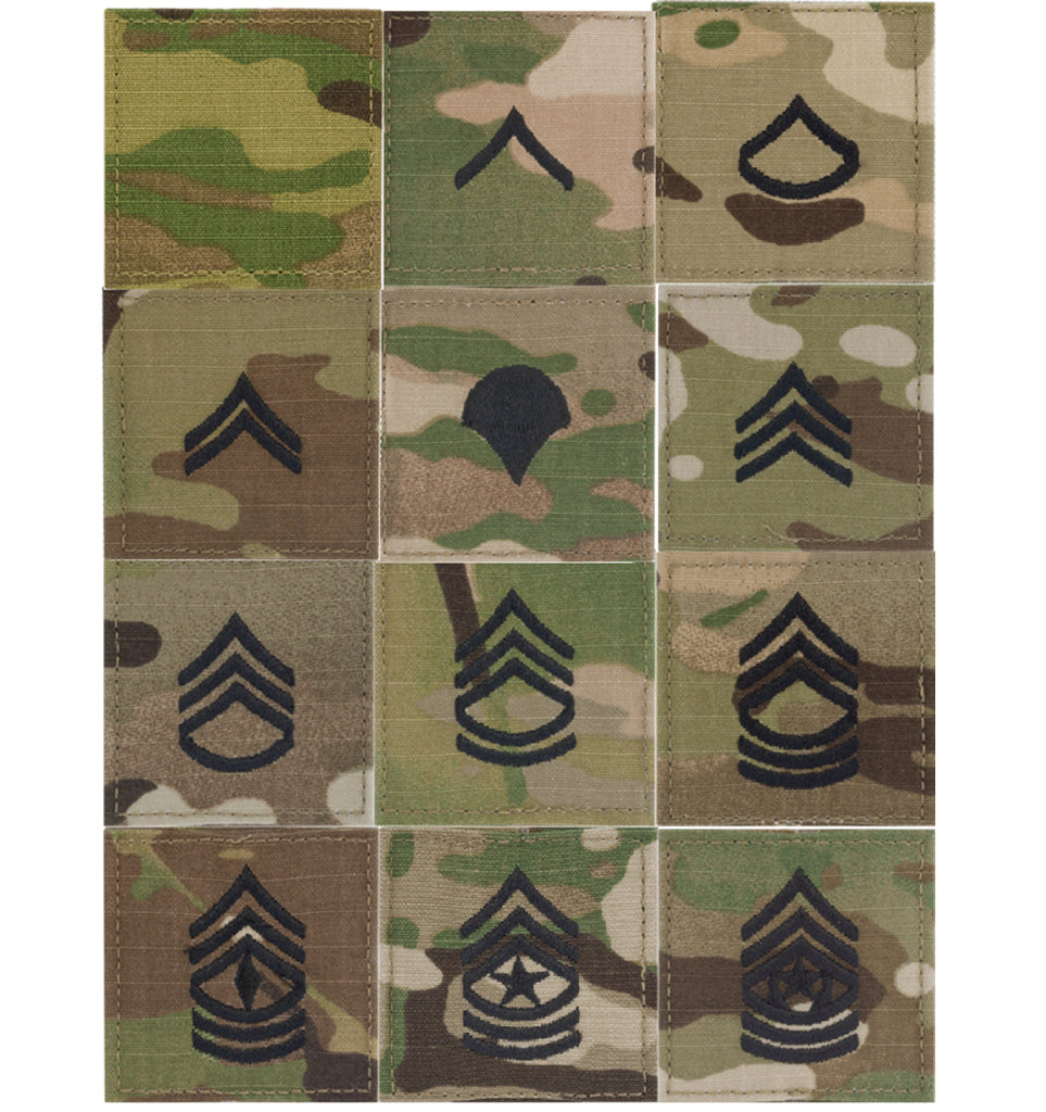 Patch - Army Enlisted OPC Scorpion Rank w/Fastener 2x2 Patch – Hahn's ...