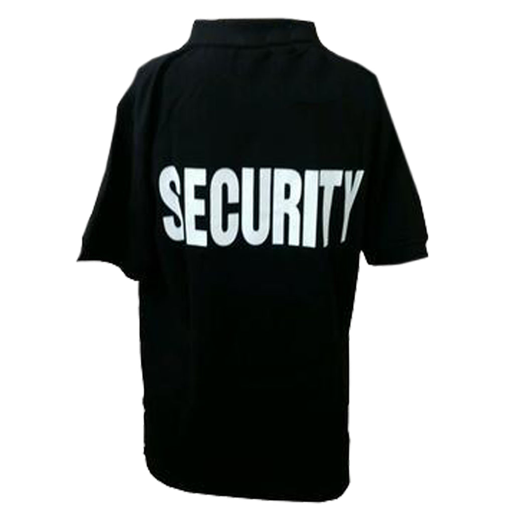 Polo - Security Shirt - Black/White Security Letters – Hahn's World of ...