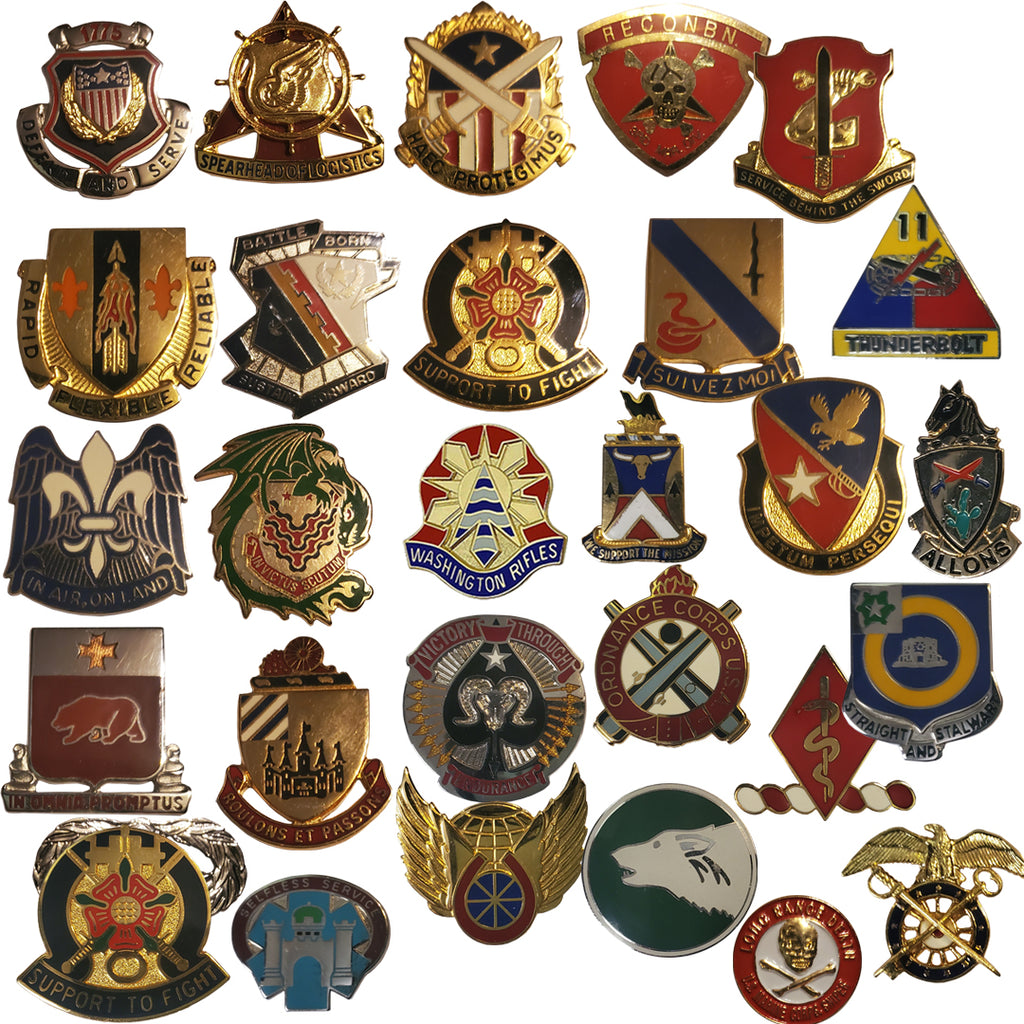 Various New & Previously Owned Insignias, Badges & Cap Devices - Singl ...
