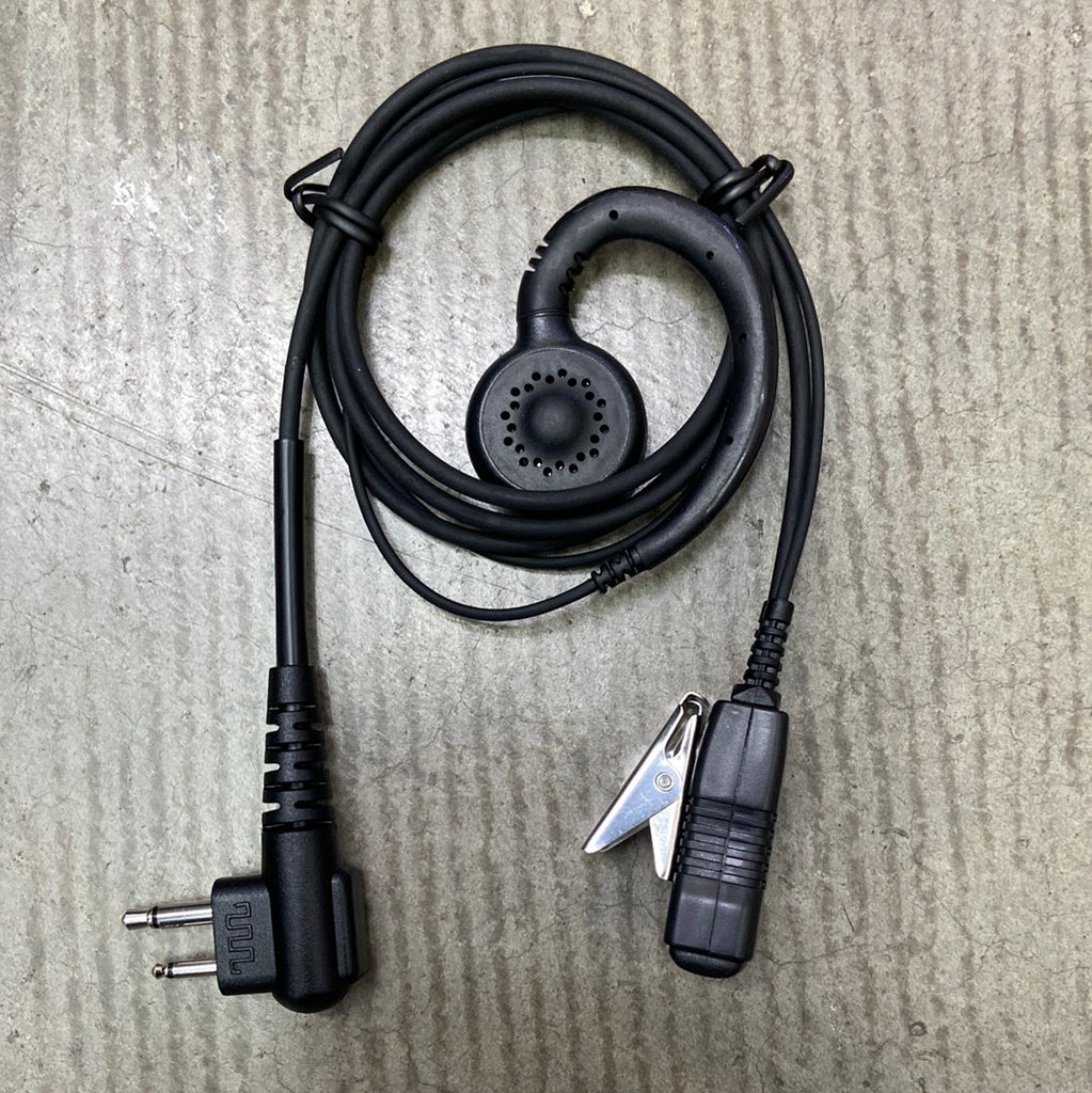 LAC COMMS Pro Comm Mic Kit w/Lg Ear Hook & Motorola 2 Pin Connector (P ...